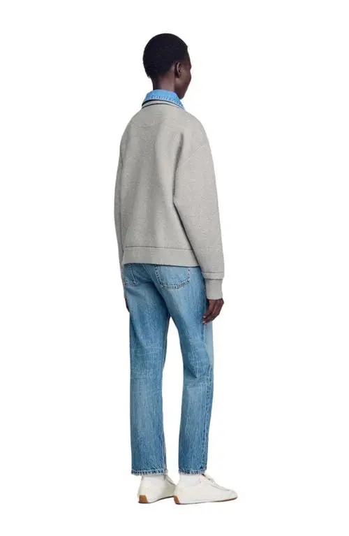 Sandro 2-in-1 Zip Cardigan
