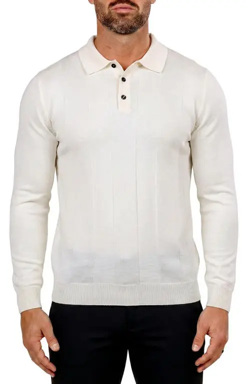 MACEOO Unknown Eleven Merino Wool Polo Sweater