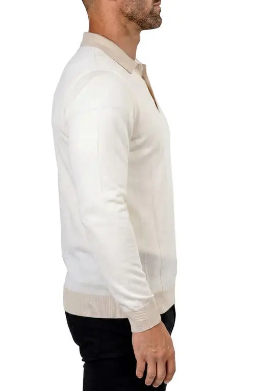 MACEOO Unknown Eleven Merino Wool Polo Sweater