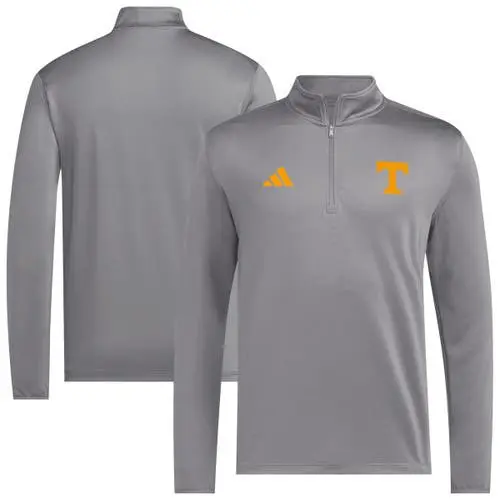 Adidas Tennessee Volunteers 2026 Sideline Ultimate 365 Woven Quarter-zip Pullover - Gray