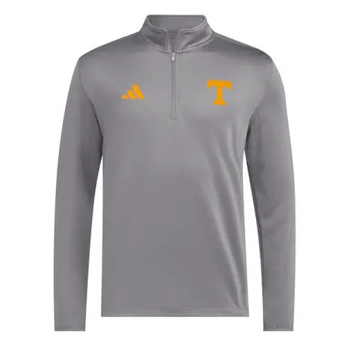 Adidas Tennessee Volunteers Quarter-zip Pullover - Gray