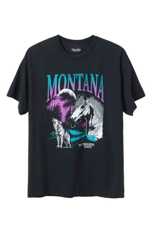 Junk Food Montana Graphic T-shirt - Black