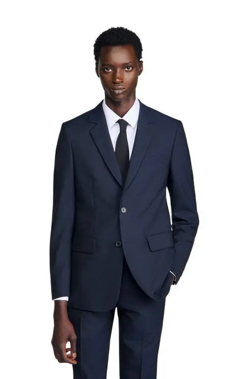 Sandro Virgin Wool Suit Jacket
