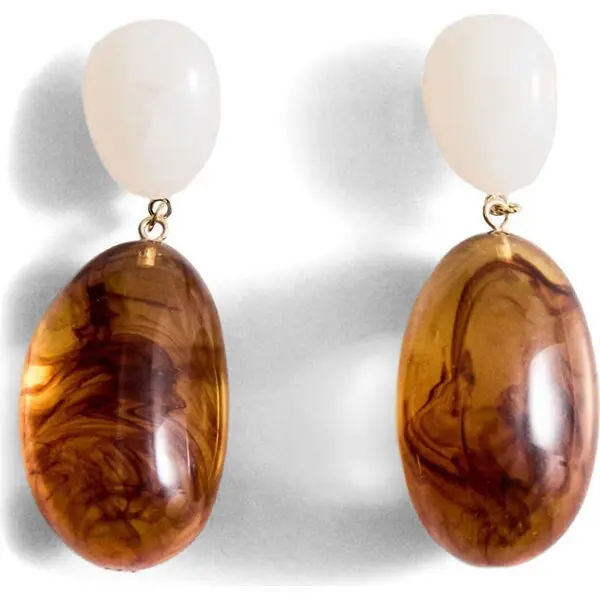 Mango Mixed Pendant Drop Earrings