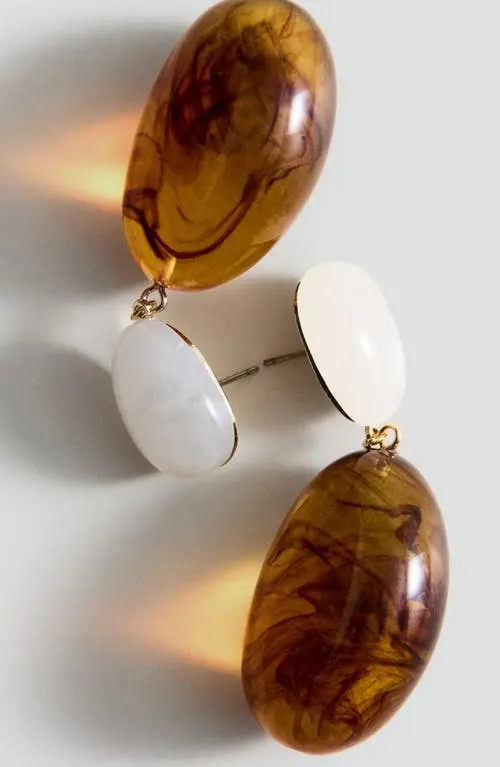 Mango Mixed Pendant Drop Earrings