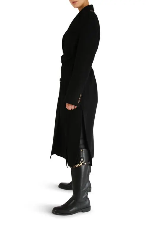 BELLE & BLOOM Skylilght Longline Wool Blend Coat