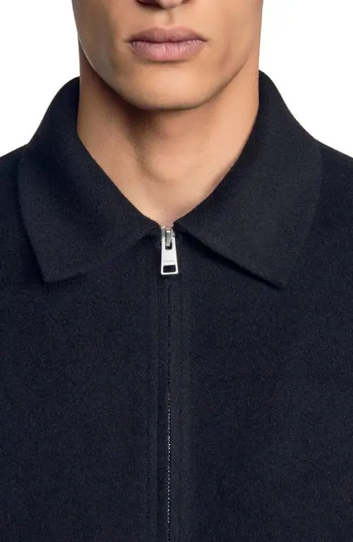 Sandro Double-faced Wool Zip-up Jacket