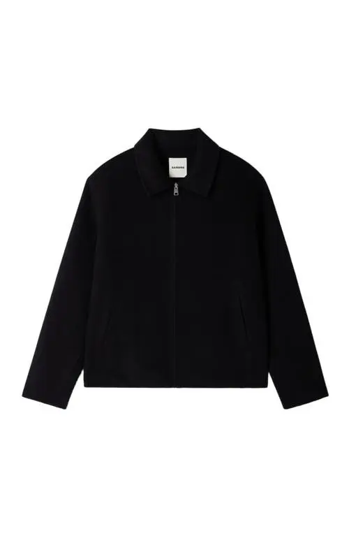 Sandro Double-faced Wool Zip-up Jacket