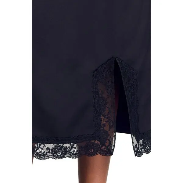 Sandro Long Mixed-material Lace Skirt - Black