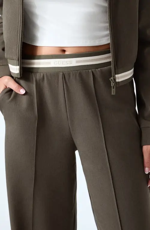 Guess Goliarda Wide Leg Pants With Logo Elastic Waistband - H1a0-mediu