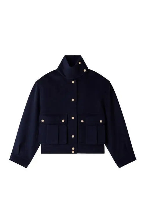Sandro Double-faced Standing Collar Coat