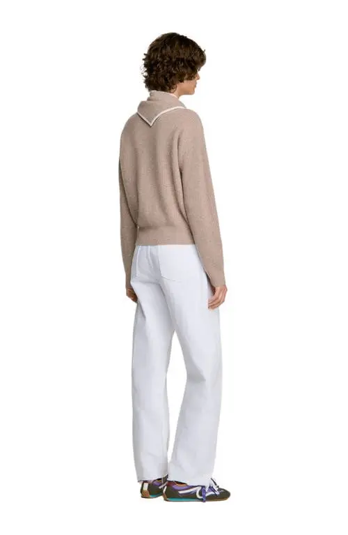 Sandro 2-in-1 Wool And Cashmere Sweater
