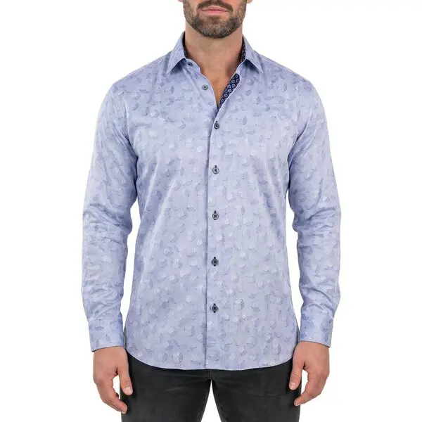 MACEOO Fibonacci Contemporary Fit Button-up Shirt