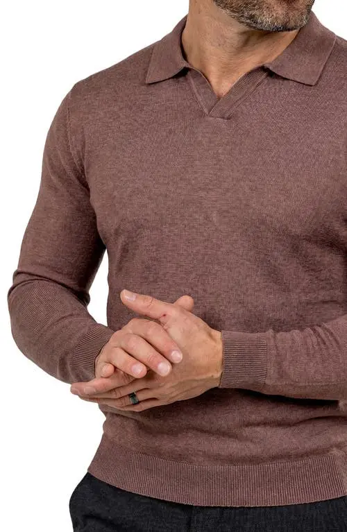 MACEOO Cotton & Cashmere Polo Sweater