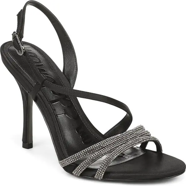 Sam Edelman Charli Glam Slingback Sandal - Black
