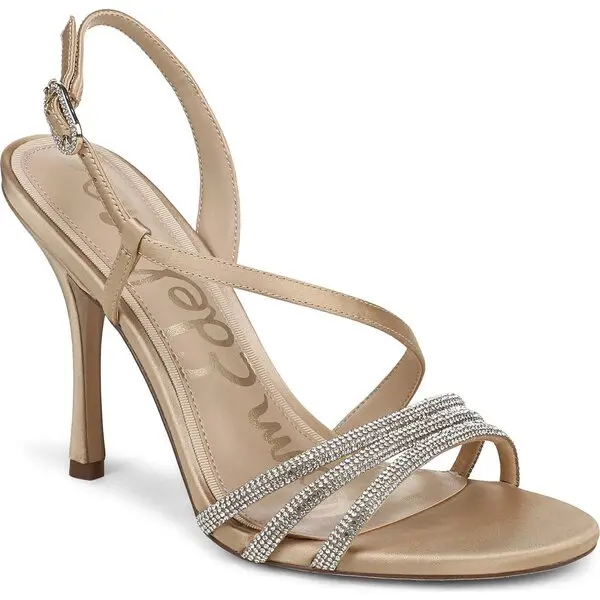 Sam Edelman Charli Glam Slingback Sandal - Champagne