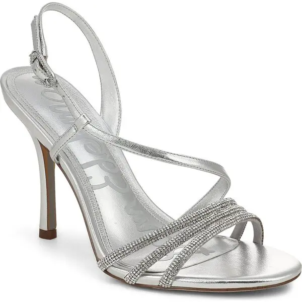 Sam Edelman Charli Glam Slingback Sandal - Soft Silver