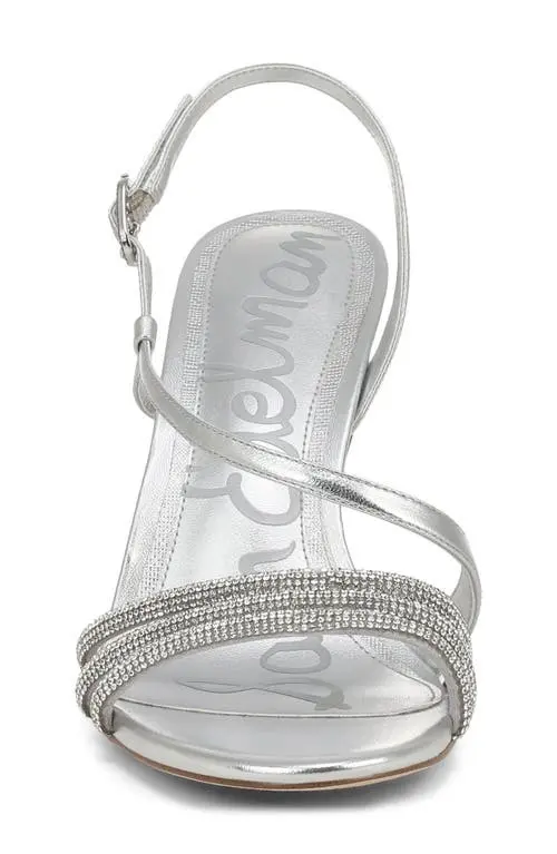 Sam Edelman Charli Glam Slingback Sandal - Soft Silver