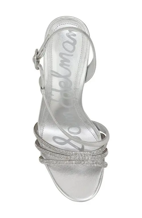 Sam Edelman Charli Glam Slingback Sandal - Soft Silver