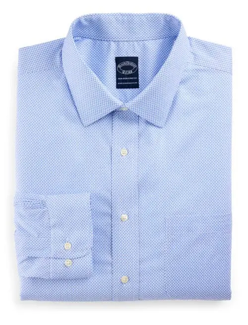 Brooks Brothers Big & Tall Non-iron Geometric Patterned Dress Shirt