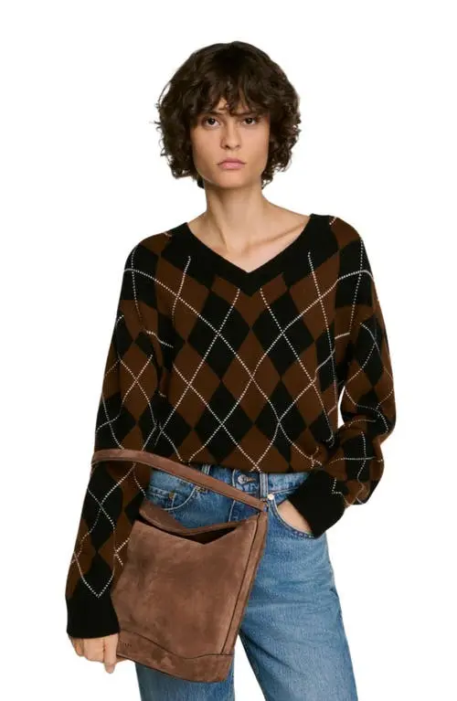 Sandro Tangoso Suede Bucket Bag