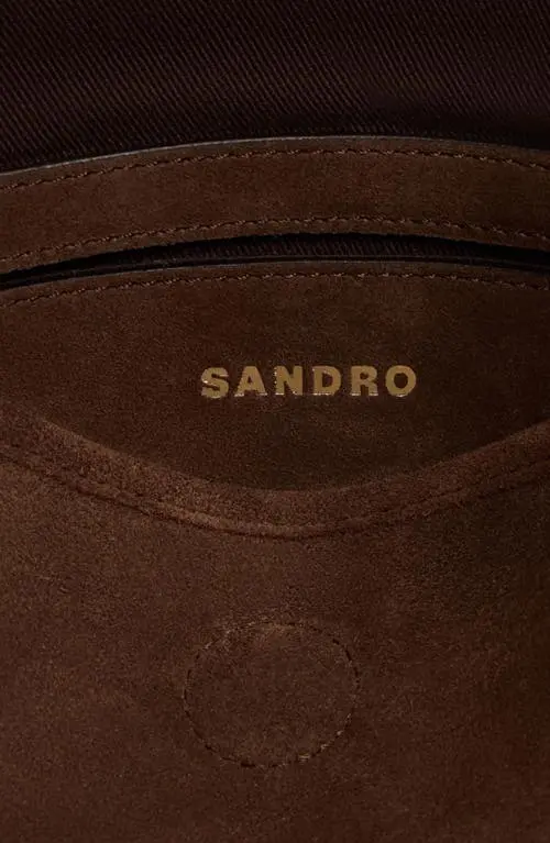Sandro Tangoso Suede Bucket Bag