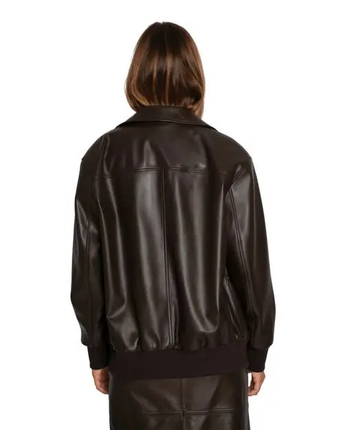 BELLE & BLOOM Desert Moon Leather Bomber Jacket