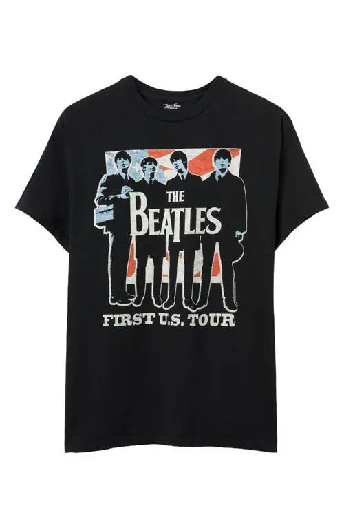 Junk Food The Beatles Us Tour Graphic T-shirt - Black