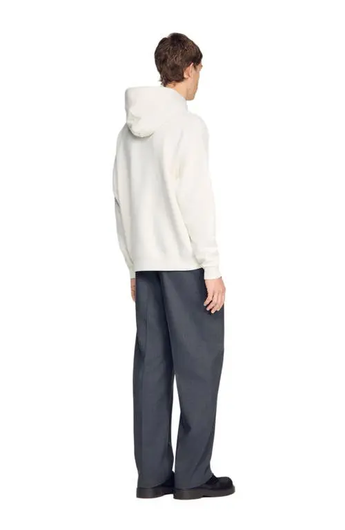 Sandro Oversized Floral Print Sweatshirt