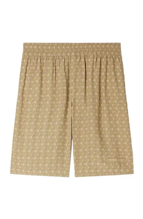 Sandro Link Print Floaty Shorts - Lime