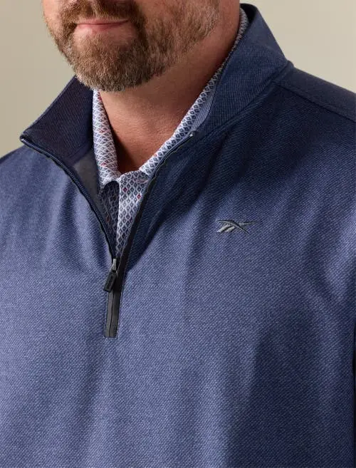 REEBOK Big & Tall Textured 1/4-zip Pullover