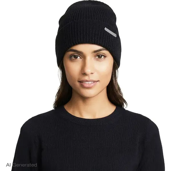 Rebecca Minkoff Rib Knit Beanie - Black