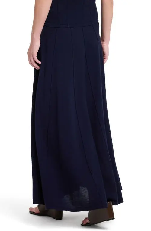 TWP Seamed Wool Maxi Skirt