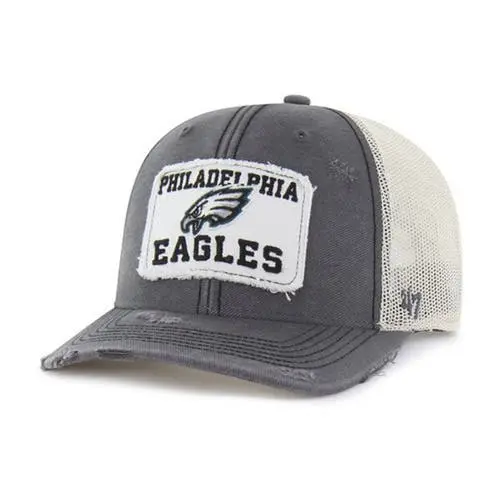 '47 Philadelphia Eagles Egremont Well-worn Adjustable Trucker Hat - Charcoal