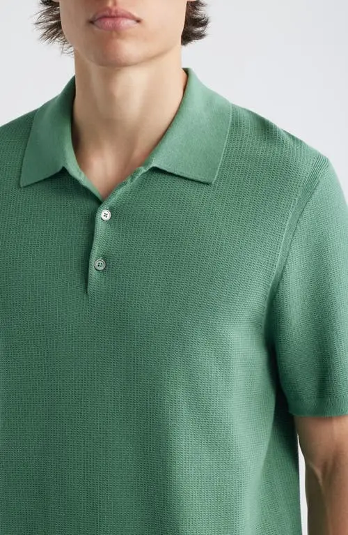 Paul Smith Short Sleeve Organic Cotton Polo Sweater