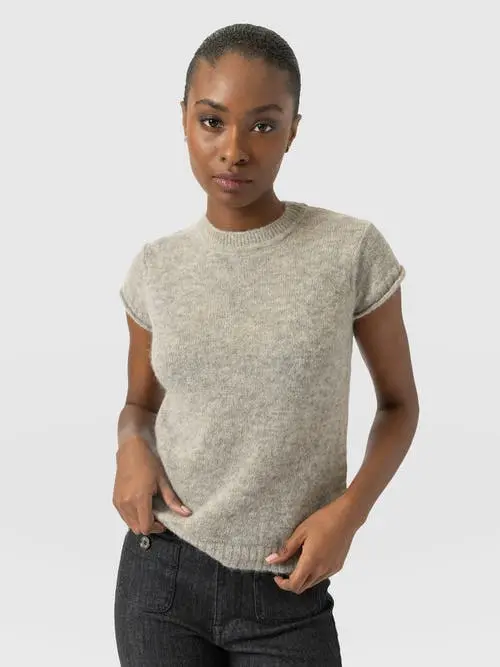 SAINT + SOFIA Ariella Baby Tee - Grey