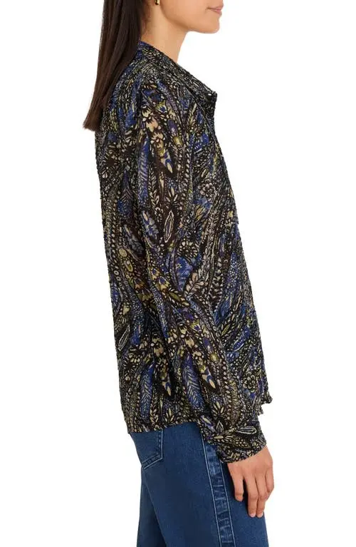NIC+ZOE Portobello Paisley Chiffon Shirt