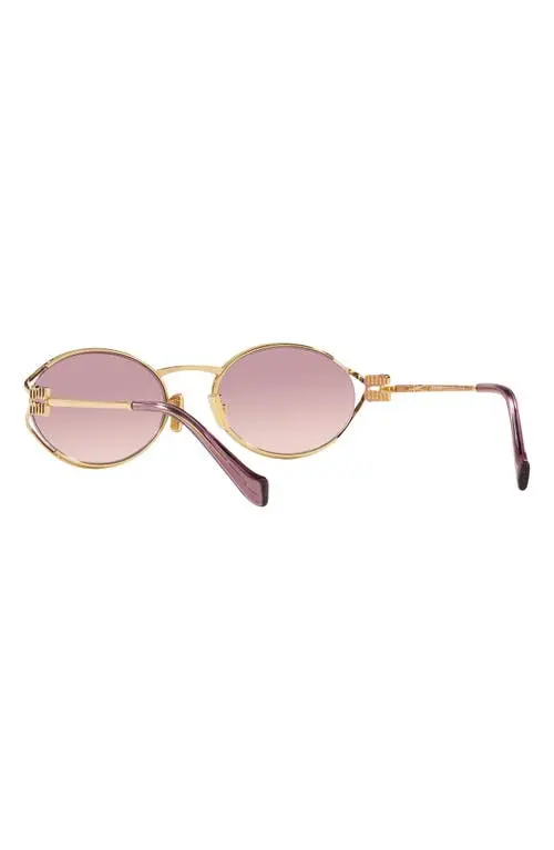 Miu Miu 54mm Gradient Oval Sunglasses