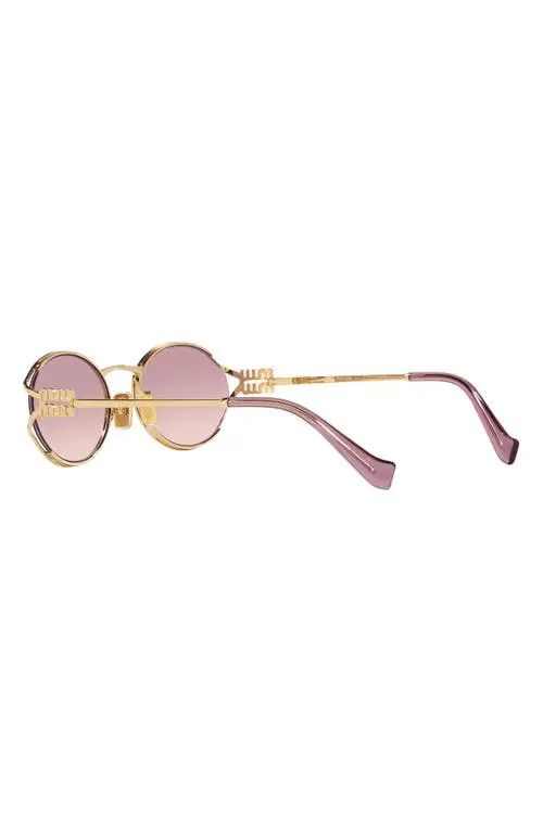 Miu Miu 54mm Gradient Oval Sunglasses