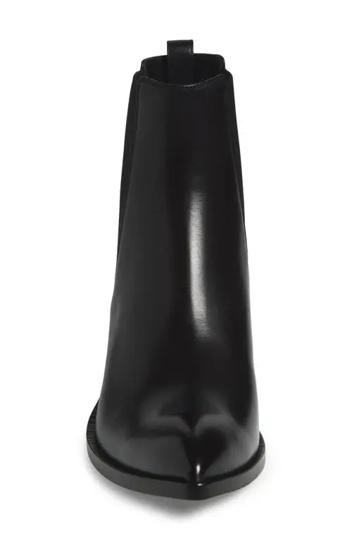 TOM FORD Dagger Burnished Leather Pointed Toe Chelsea Boot