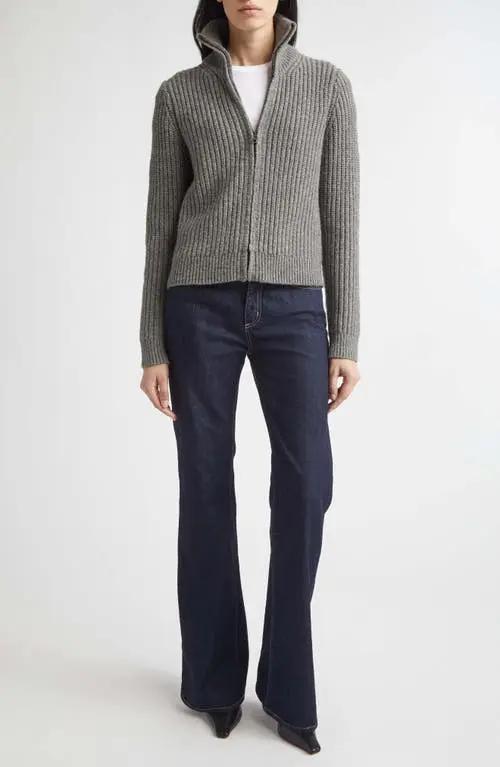 NILI LOTAN Arlen Ribbed Zip Cardigan