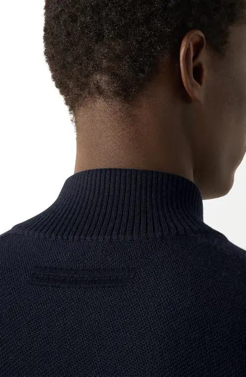 Zegna Cashmere & Silk Jacquard Zip Cardigan
