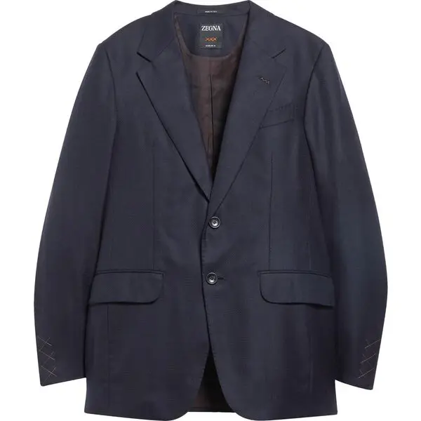 Zegna Single Breasted Wool Sport Coat
