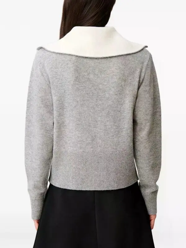 Claudie Pierlot Relaxed Wool Half-zip Jumper