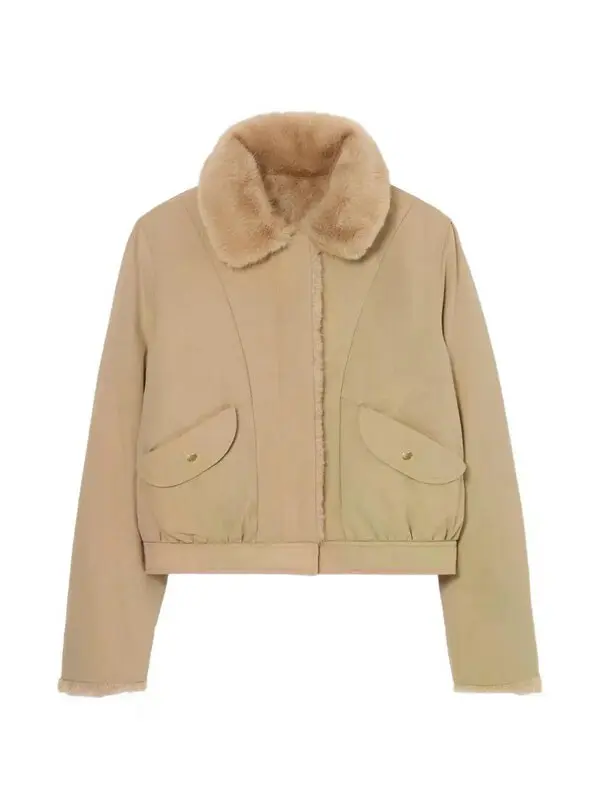Claudie Pierlot Faux-fur Trim Parka - Neutrals