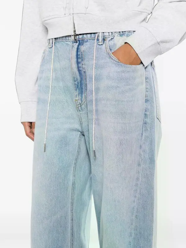 Alexander Wang Drawstring Wide-leg Jeans