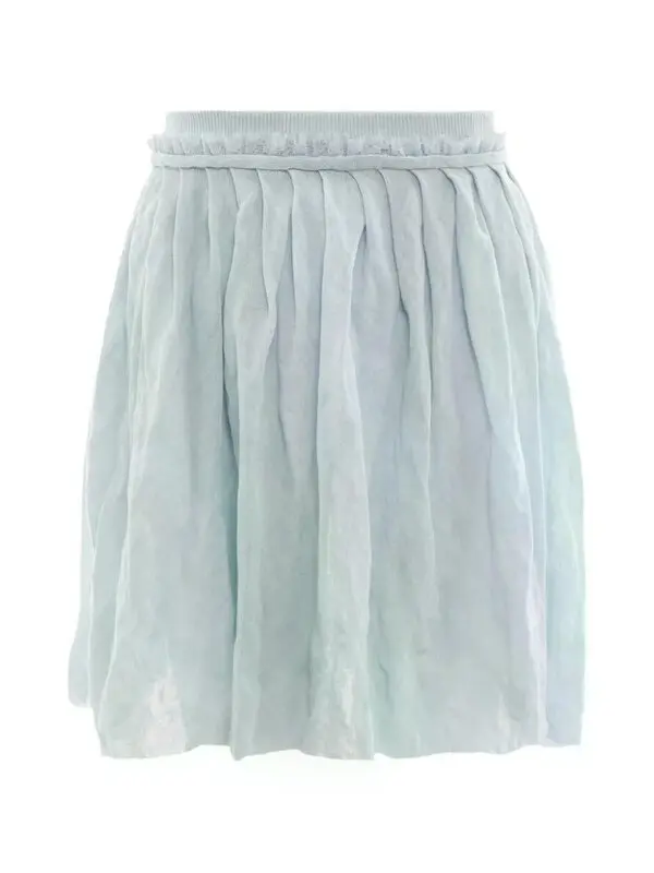 SHUSHU/TONG Raw-edge Short Skirt - Blue