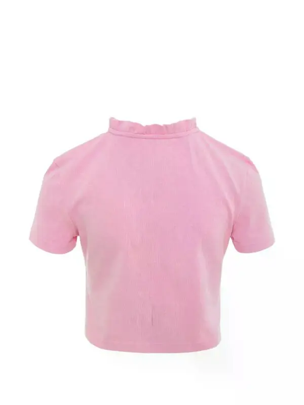 SHUSHU/TONG Ruffled-collar Croppped T-shirt
