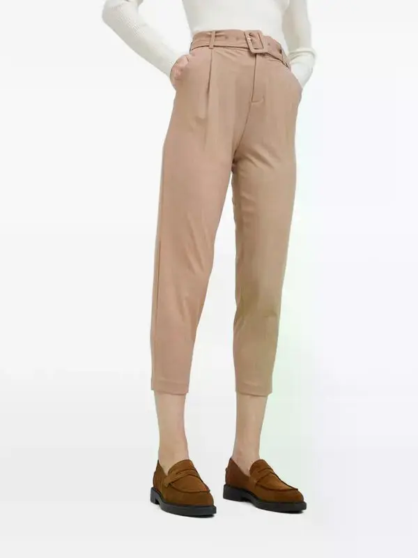 BENETTON Belted Trousers - Neutrals