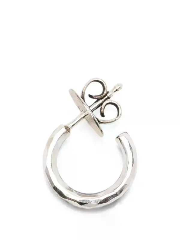 Werkstatt:München Hammered Hoop Earrings